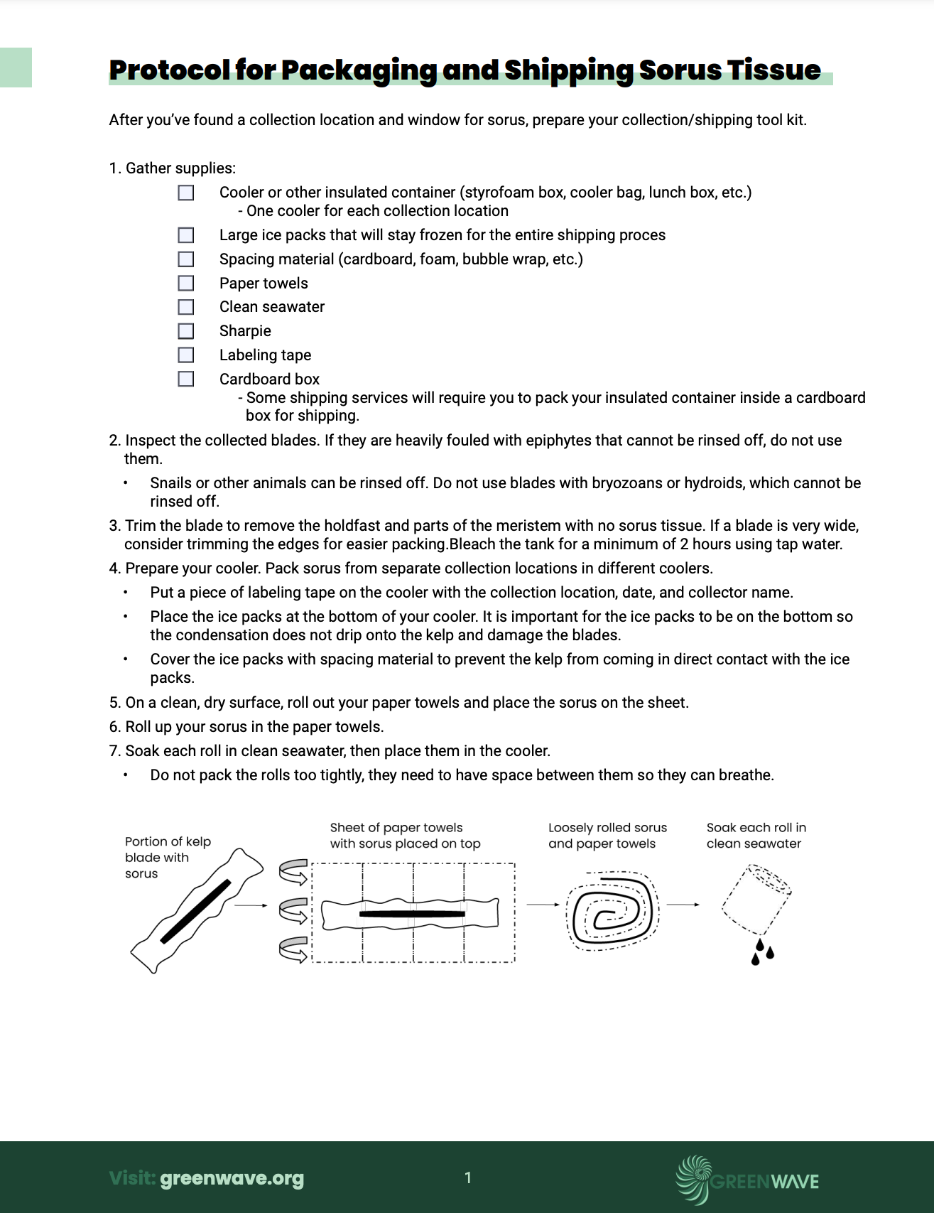 How to Package and Ship Kelp Sorus Tissue: Step-by-Step Guide | Ocean ...