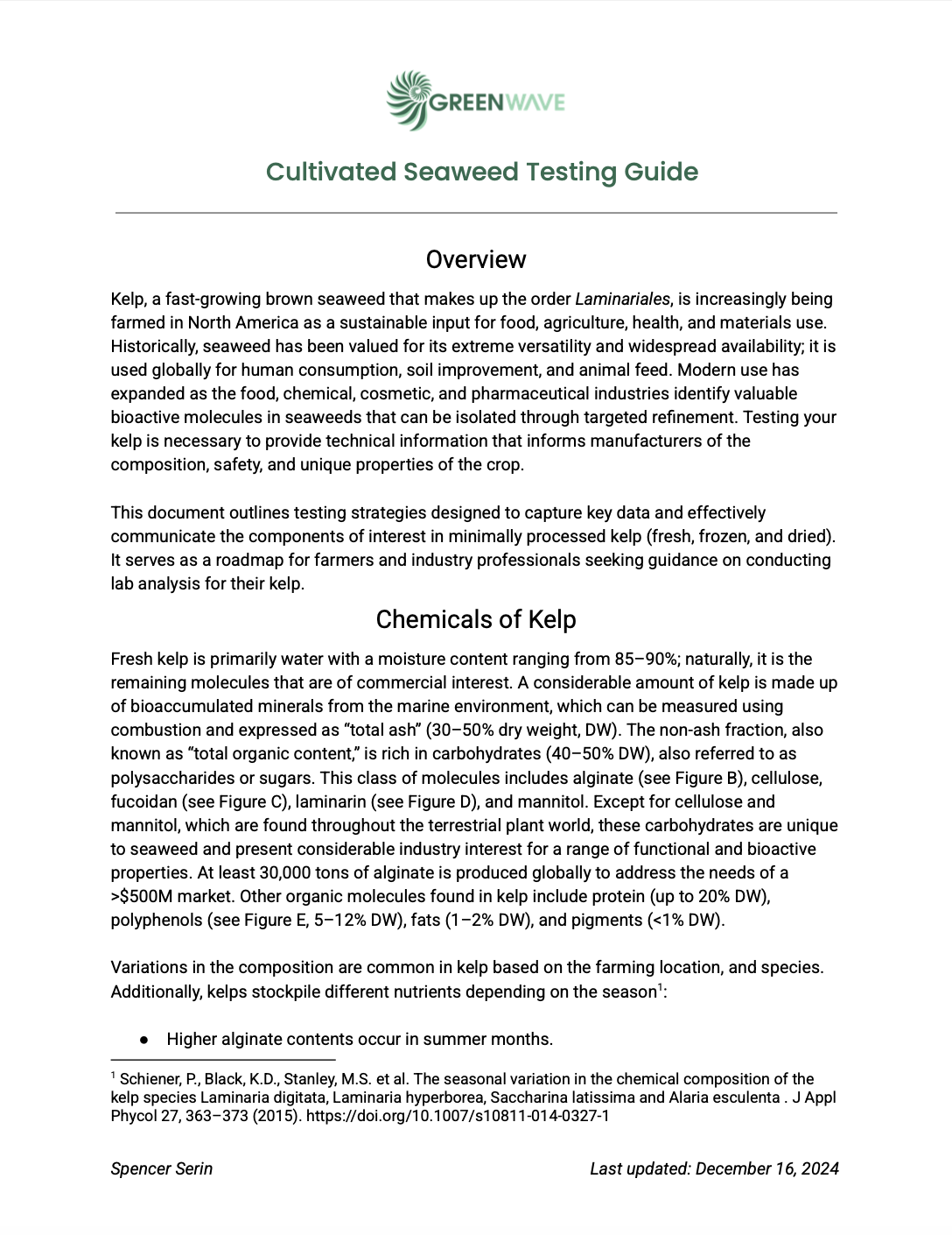 Cultivated Seaweed Testing Guide | Ocean Farming Hub